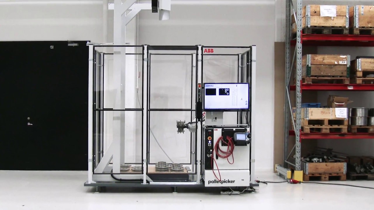 ABB FlexLoader™ FP 800 - 3D Vision Demo cell for Machine Tending - YouTube