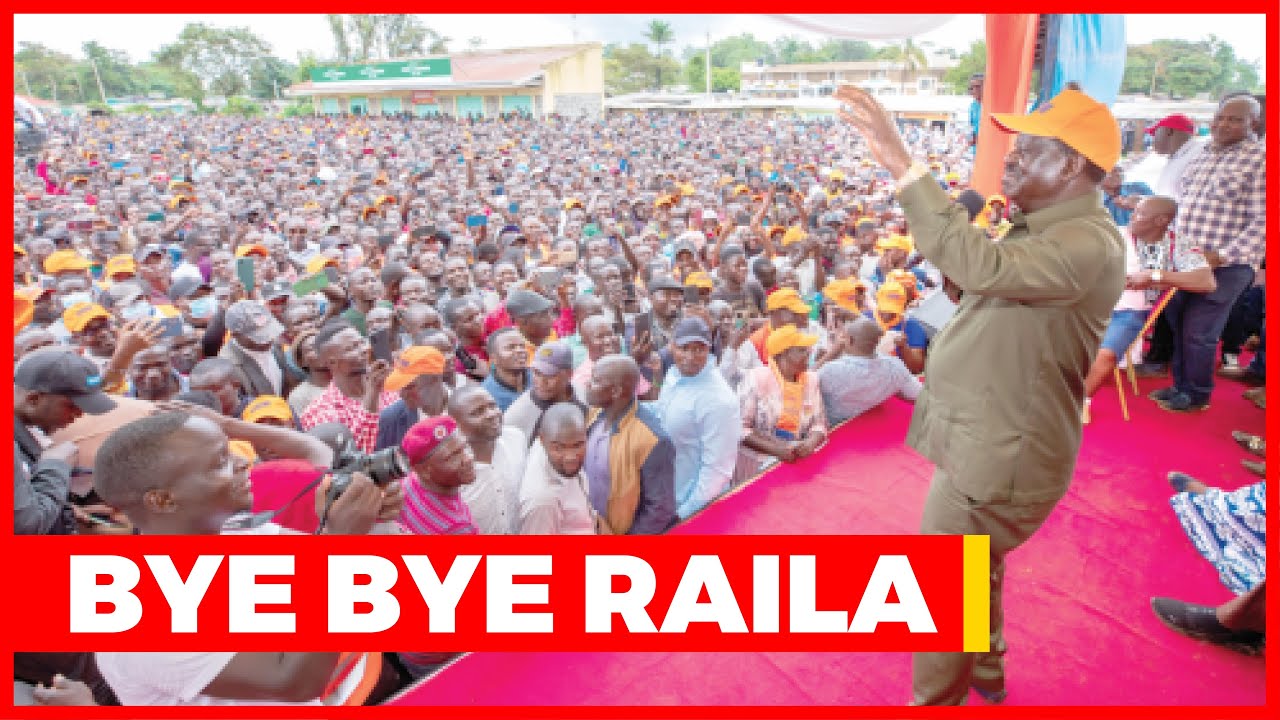 See What Raila Odinga did in his final Mega Rally ahead of AU Job - YouTube