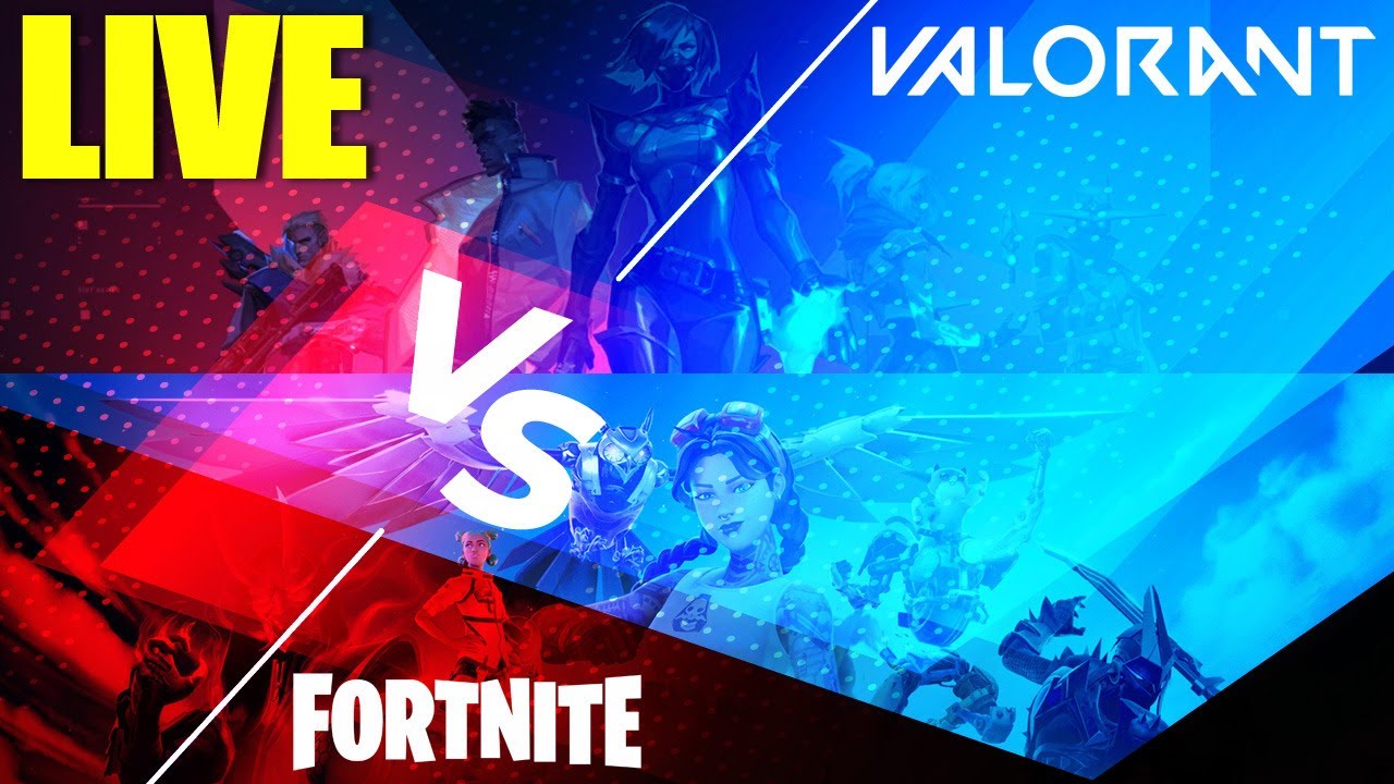 Valorant VS Fortnite na żywo - Live Fortnite - Live Valorant - Gierki z ...