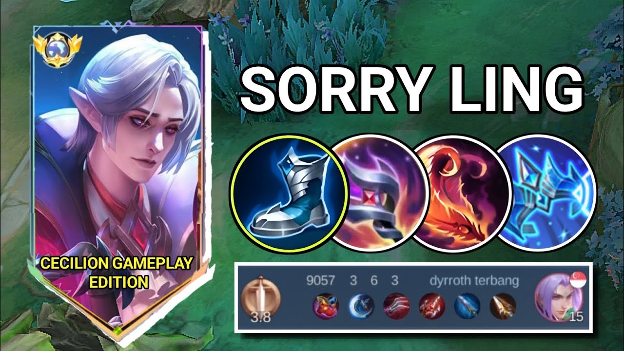 SORRY LING!! THIS IS BEST BUILD CECILION COUNTER META LING I MLBB - YouTube