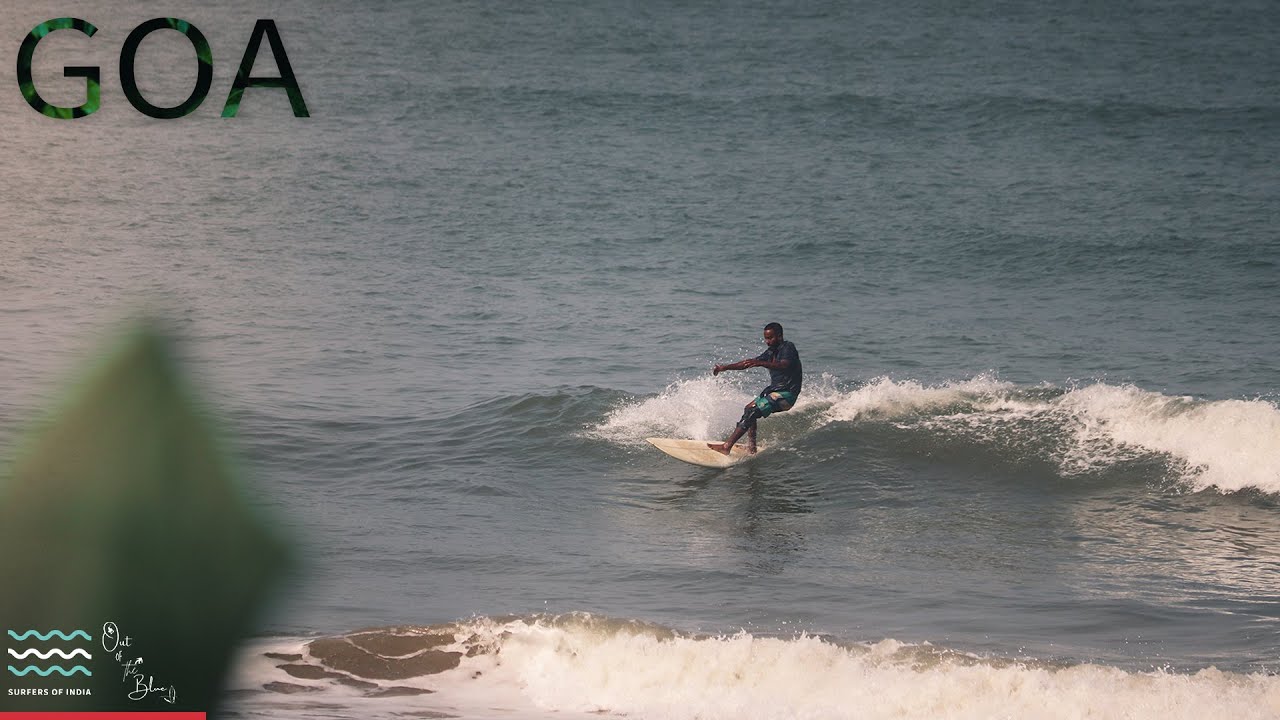 Surfing in Goa with Out of the Blue Crew & Mumu Surf school - YouTube