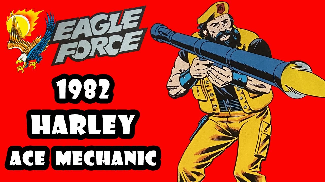 Eagle Force Harley - Ace Mechanic action figure vintage Mego 1981 / ...