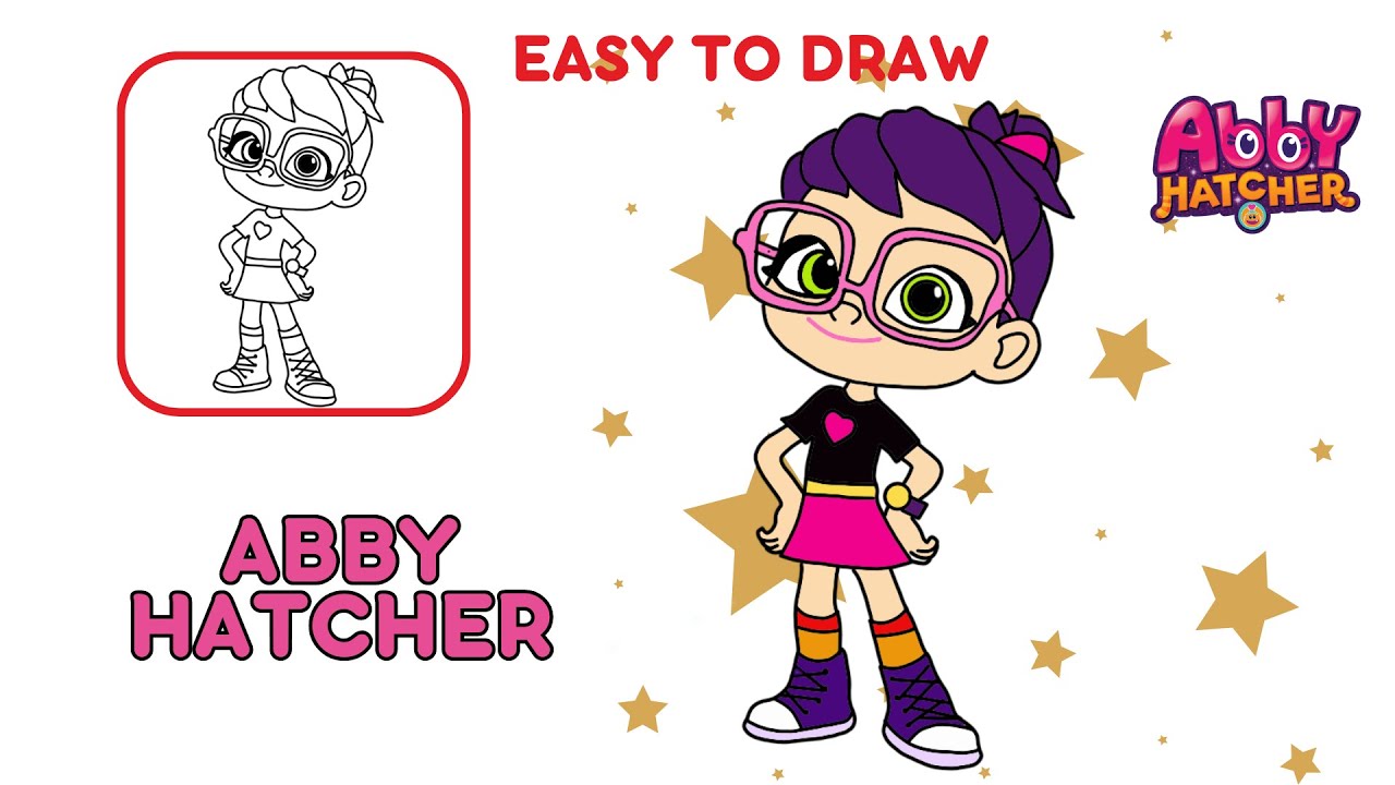 HOW TO DRAW ABBY HATCHER - YouTube