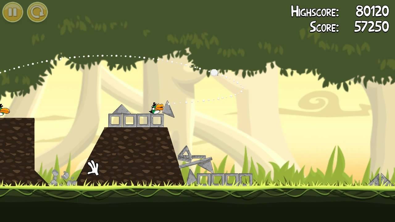 Danger Above - Level 6-6 - Three Stars [ Angry Birds ] - YouTube