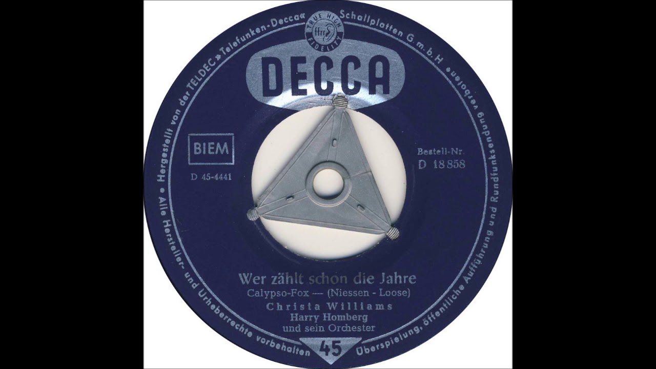 Christa Williams, Wer zählt schon die Jahre, Single 1958 - YouTube