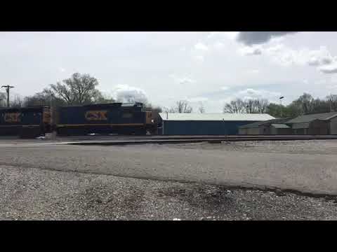 CSX 2289 pulling on RJ Corman Railroad tracks - YouTube