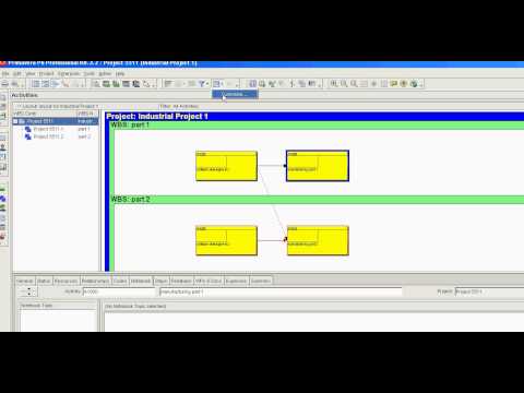 Primavera P6 Create a network logic diagram - YouTube