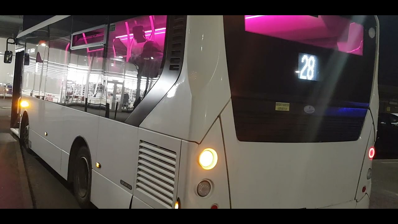 Here is the 28 White bus in Brookwood Tuesday 8 February 2022 - YouTube