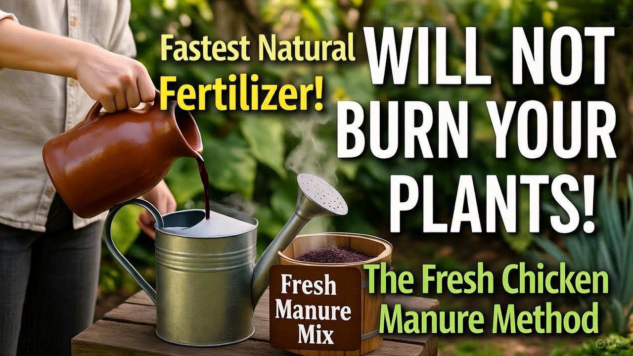 Using FRESH Chicken Manure – Will NOT BURN Your Plants This Method ...