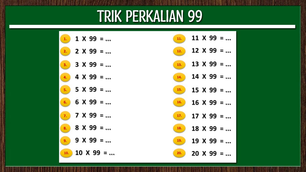 PERKALIAN 99 - YouTube