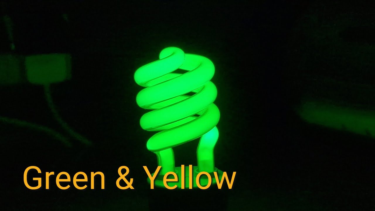 Green And Yellow CFL Bulbs! - YouTube
