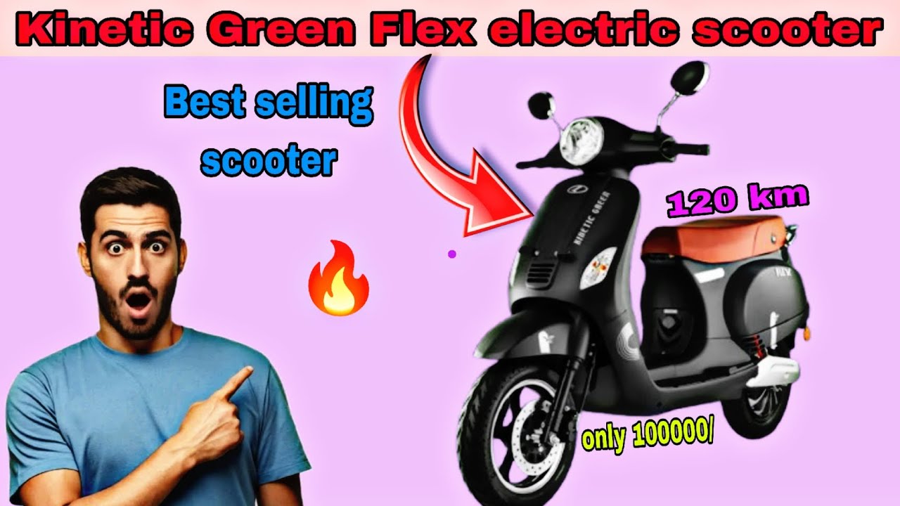 Kinetic Green Flex electric scooter 120 km Range in just 1lack 🔥 | Best ...