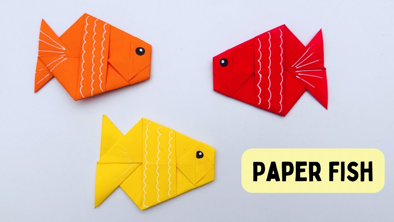 Paper Fish Craft / How to Make Fish With Paper At Home / Paper Craft ...