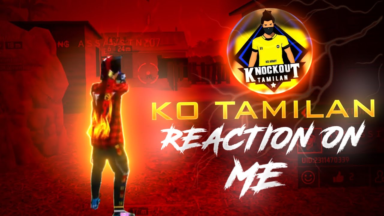 💪😱1 million sub Youtuber😱 Reaction On My Gameplay | KO TAMILAN ...