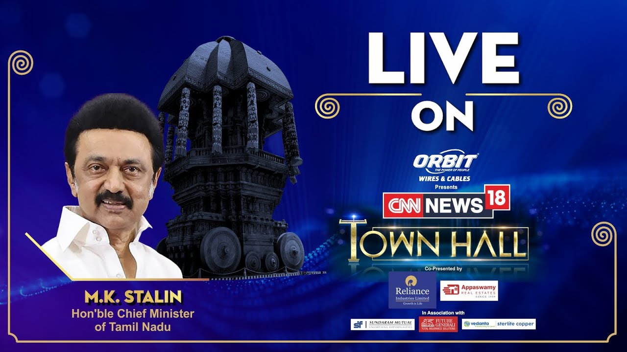 CNN News18 Town Hall | Tamil Nadu News Live | CM MK Stalin Exclusive ...