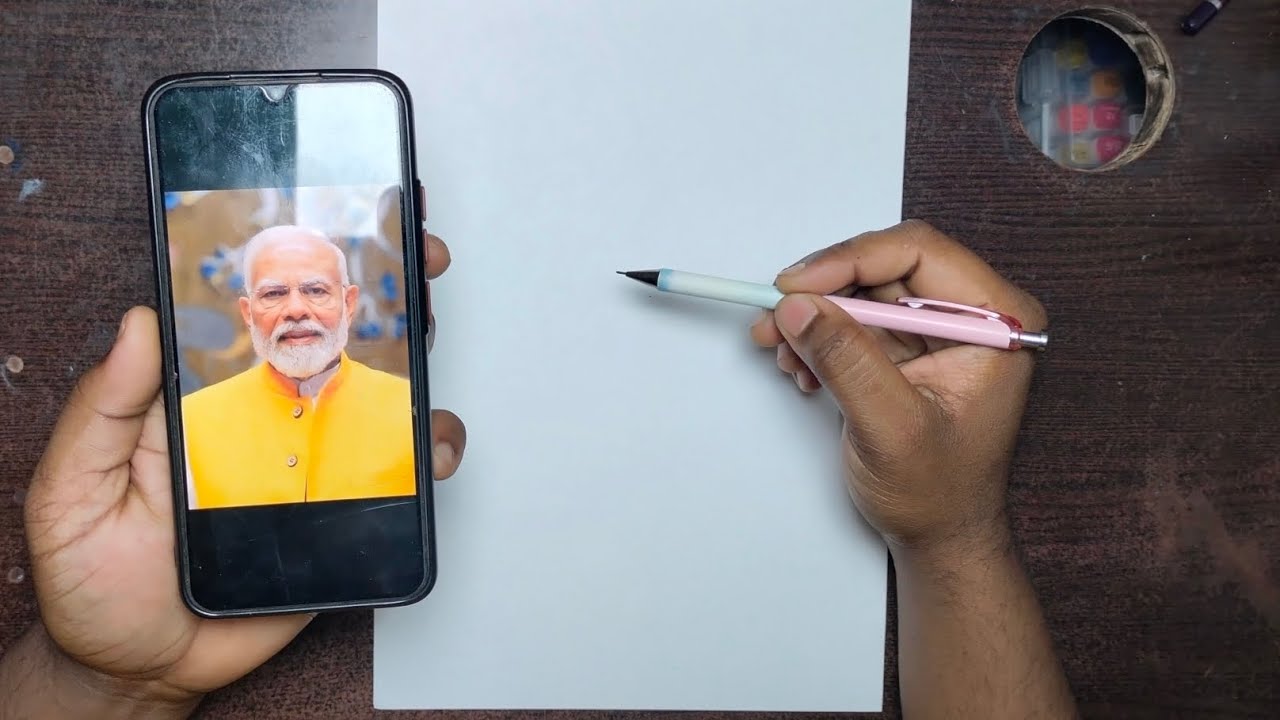 PM Narendra Modi ji Drawing // Pahalgam Attack 🥹 // Step by step ...