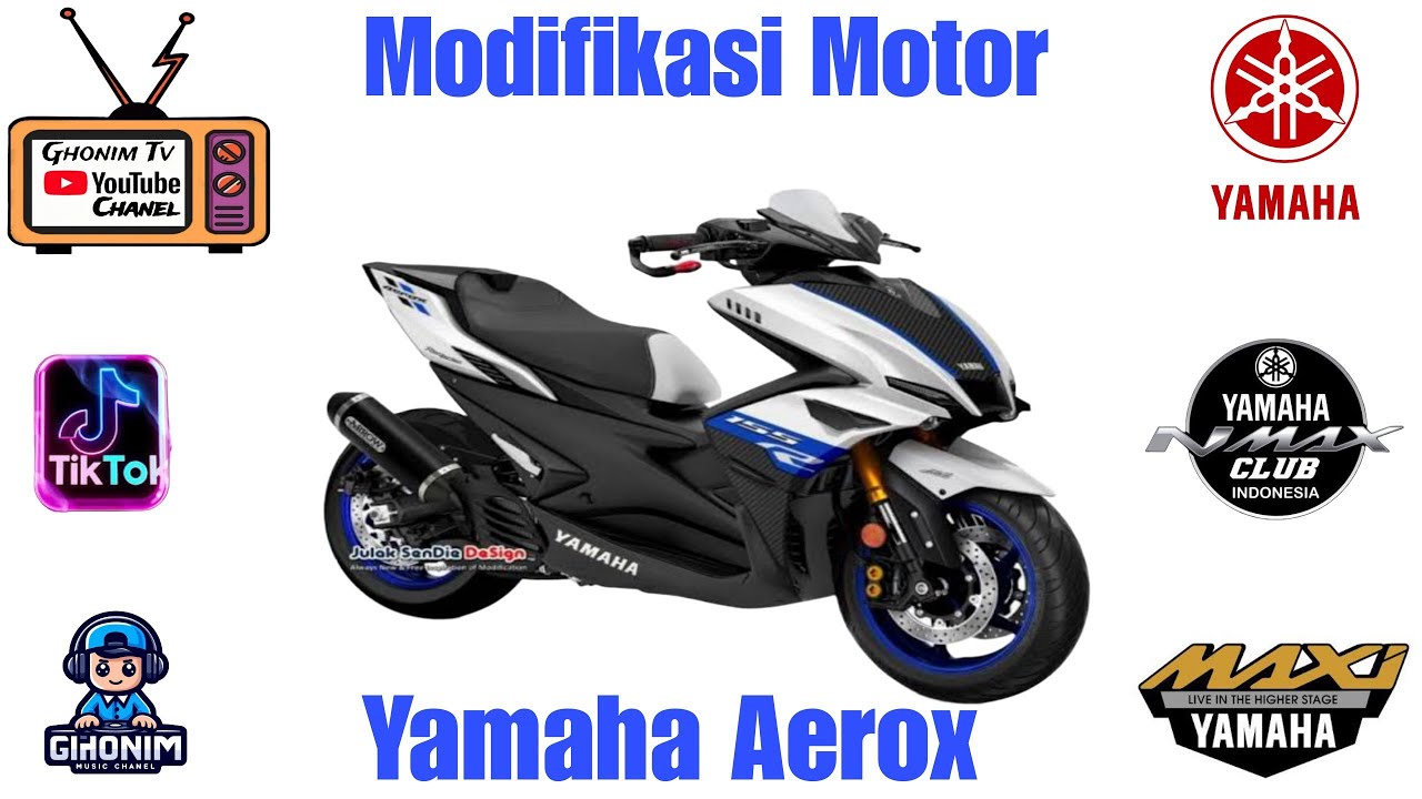 MODIFIKASI MOTOR YAMAHA AEROX SIMPEL - TAMPIL GAHAR - YouTube