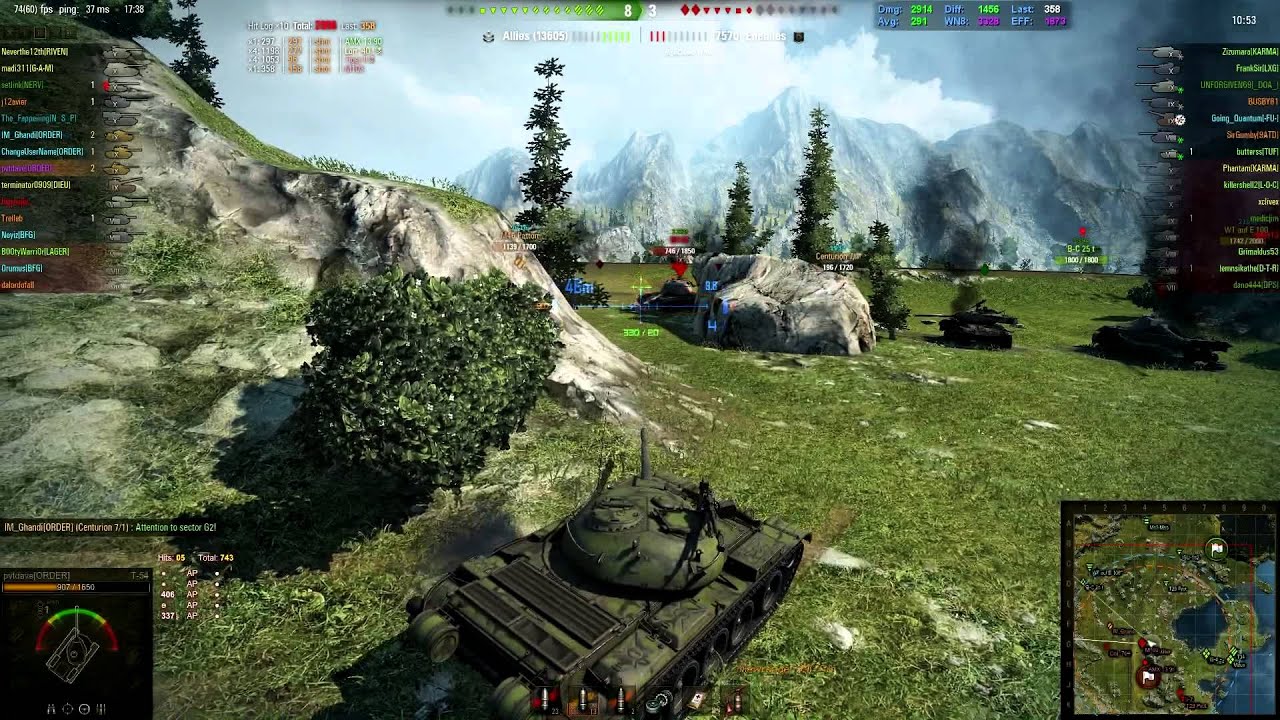 World of Tanks: T-54 Wolfpack - YouTube