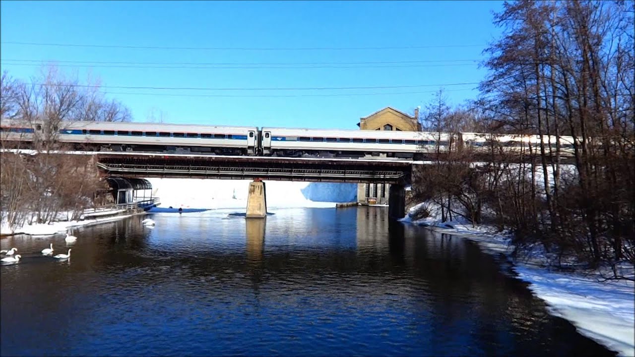 Amtrak Train Barton Dam - YouTube