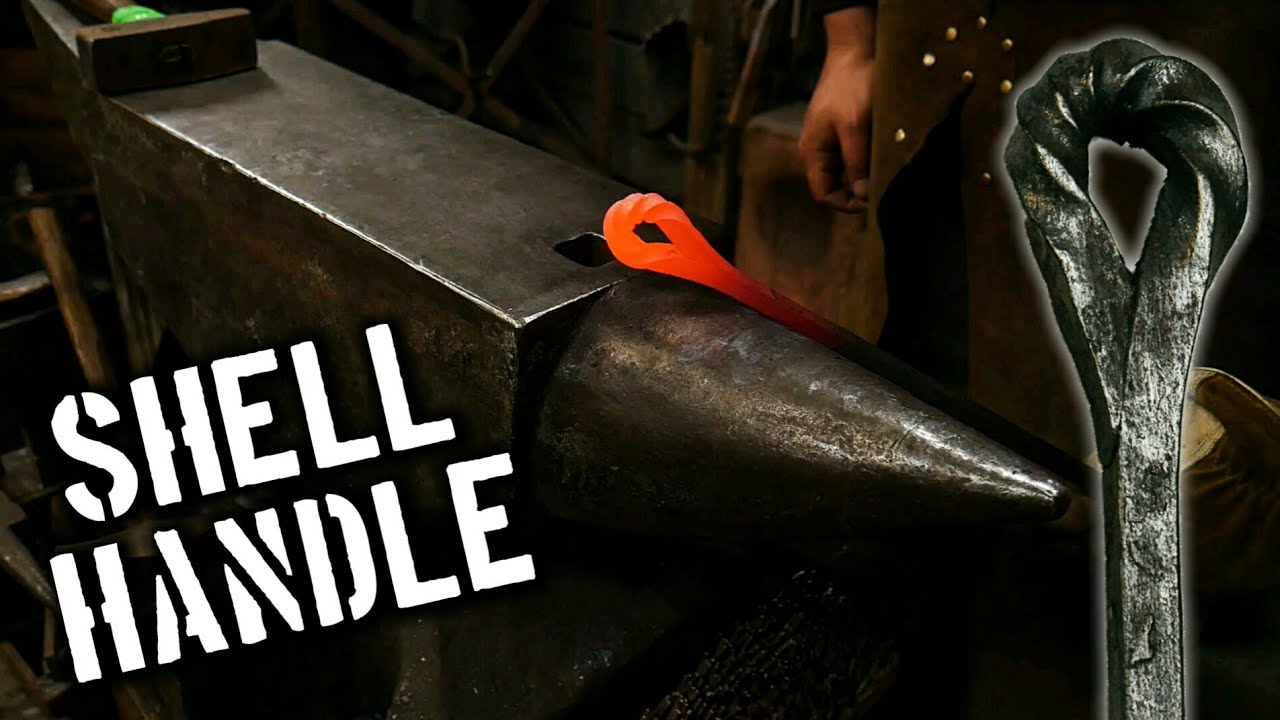Forging a Decorative Shell Handle - YouTube