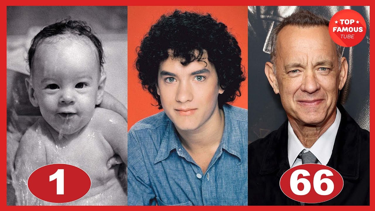 Tom Hanks Transformation ⭐ From 1 To 66 Years Old - YouTube
