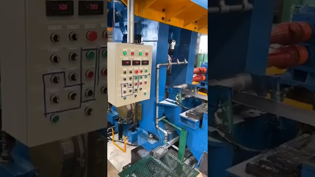 300MM narrow strip, Cold Rolling Mill with AGC system - YouTube