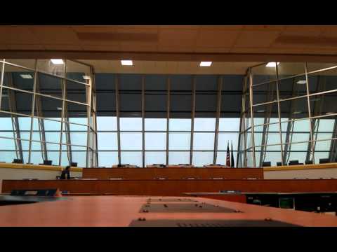 NASA KSC LCC Operable Window Wall Firing Room One (2) - YouTube