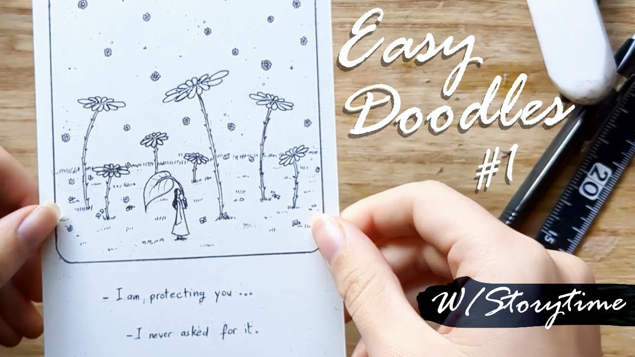 Easy illustrations you can make with a ballpen! #1 || Doodling ...