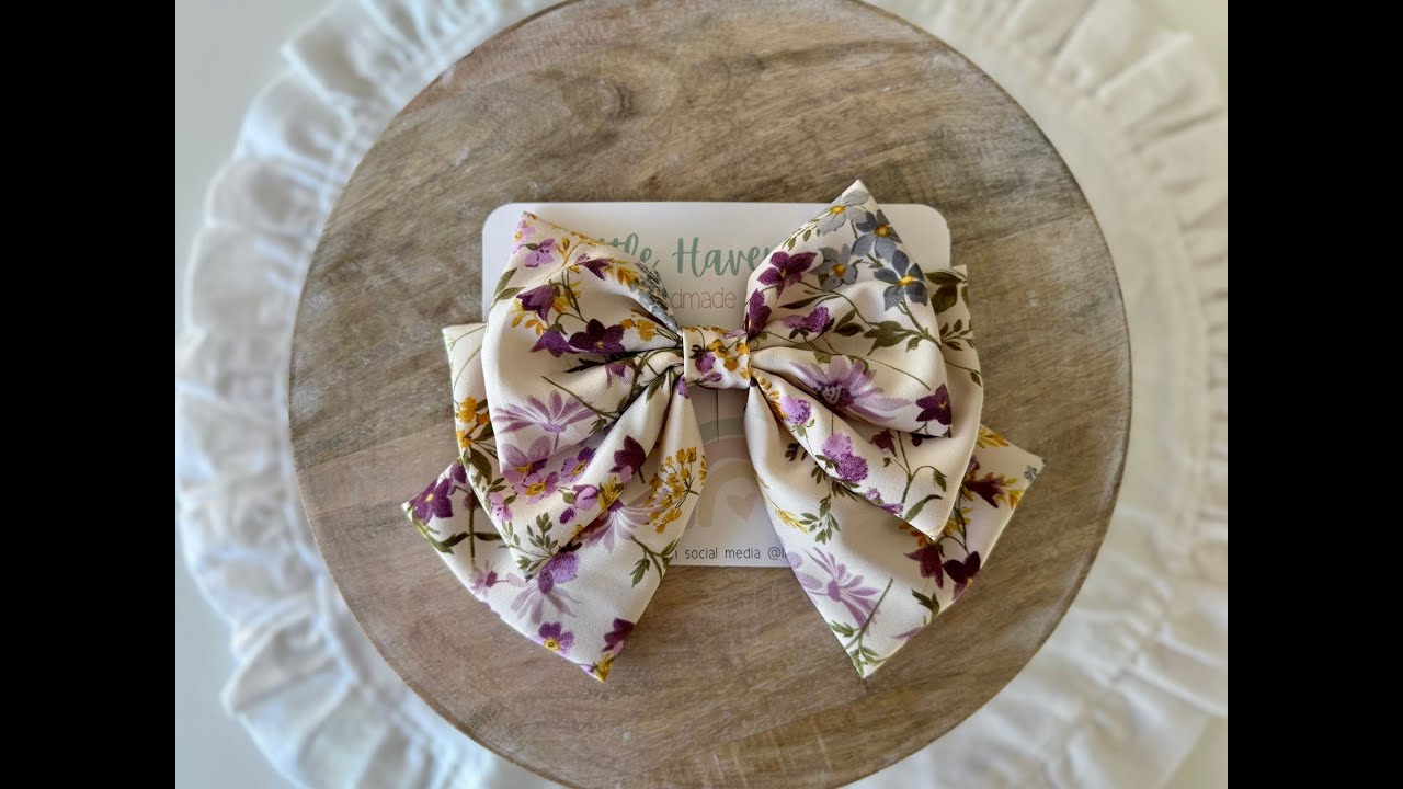 Coquette hair bows | 3 layered hair bow - YouTube