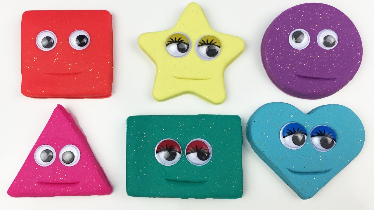 Fun with Play Doh Sparkle Compound Surprise Toys Disney Learn Colors ...