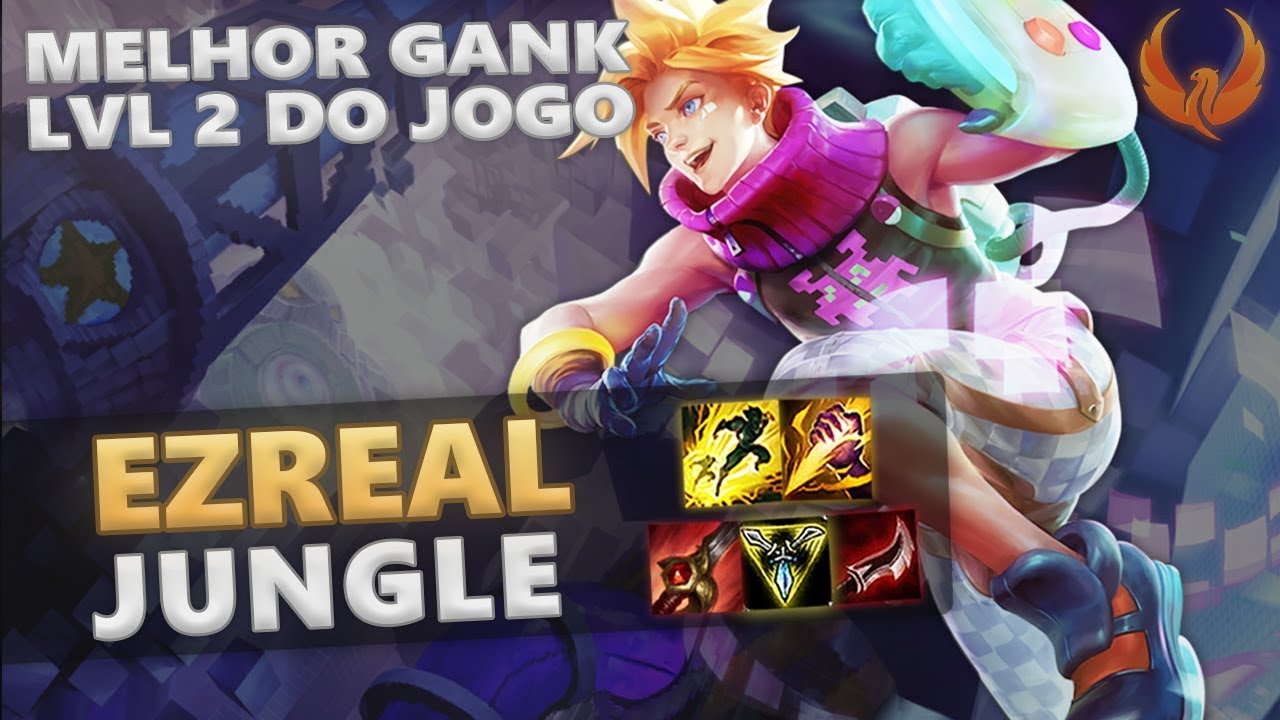 MELHOR GANK MID LVL 2 - EZREAL JUNGLE GAMEPLAY [PT-BR] - YouTube