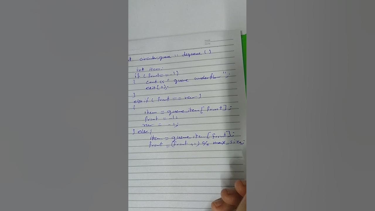 Circular Queue part 4 - enqueue- dequeue - c++ code - YouTube