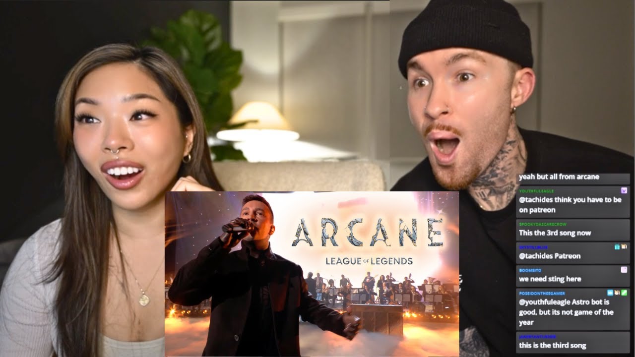 OK THAT WAS INSANE! 😱 Reacting to Music from Arcane: League of Legends - Live Performance (TGA ...