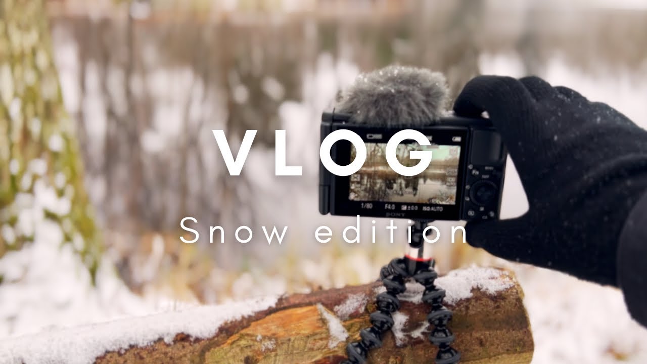 First snow in Värnamo, Sweden, as captured with ZV-1 and iPhone 13 pro ...