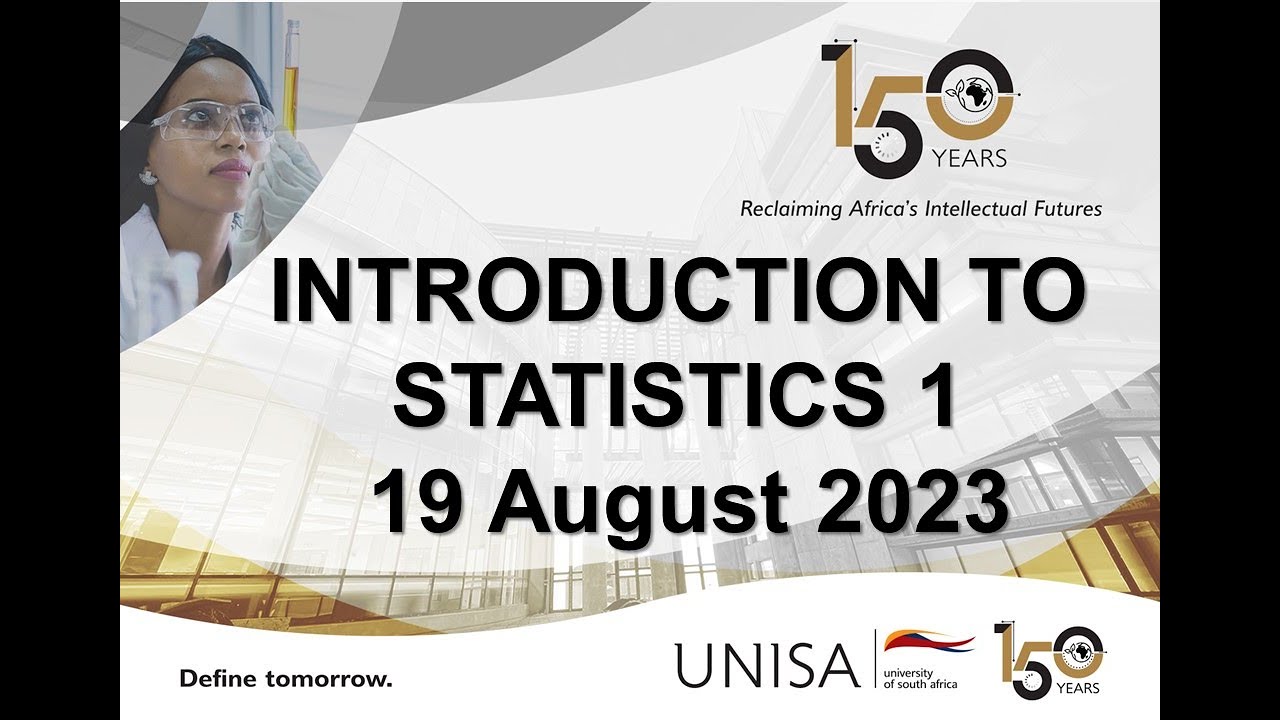 INTRODUCTION TO STATISTICS 1 19082023 - YouTube