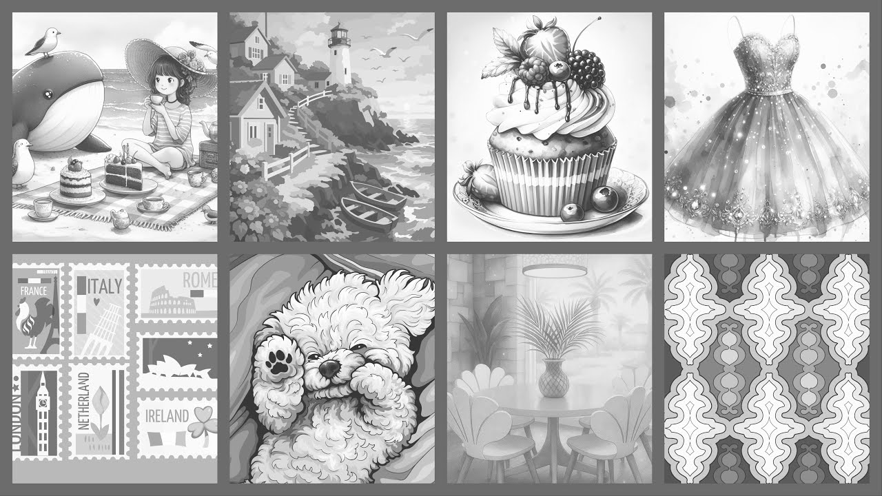 Hey Color by Number Coloring App Pictures Collage Art Loop Puppy ...