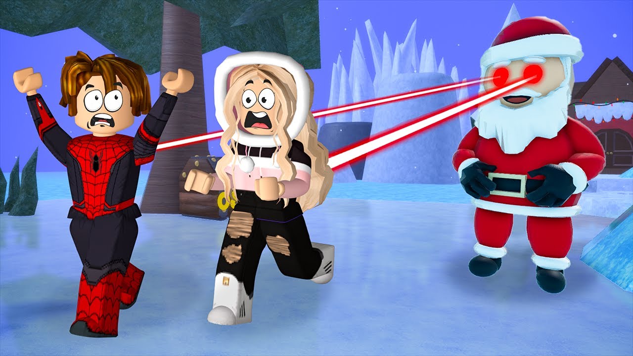 Escape Evil Santa - Roblox Obby - YouTube