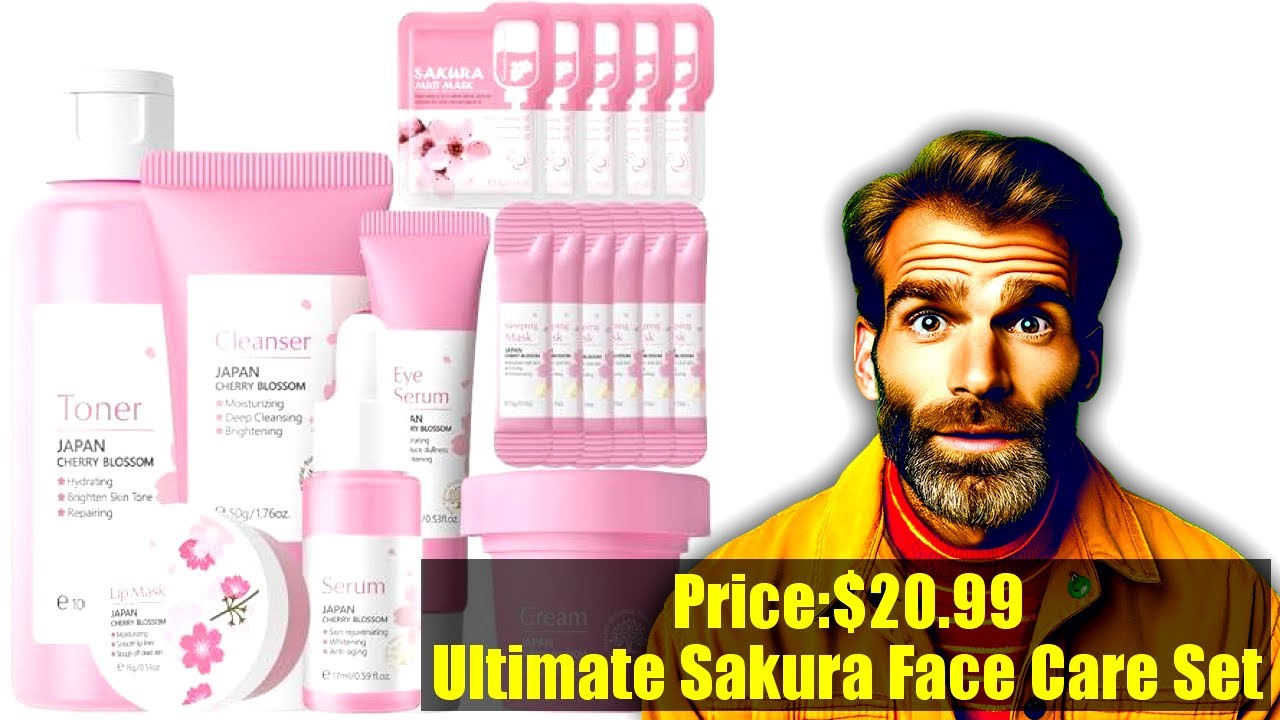 Buy Sakura Face Care Set for Women, 17Pcs Moisturizing Skin Care Set ...