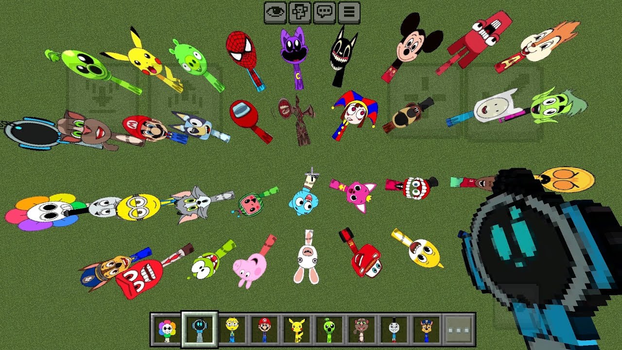 part 1 part 2 part 3 part 4 Spawn Sprunki OC addon in Minecraft PE ...