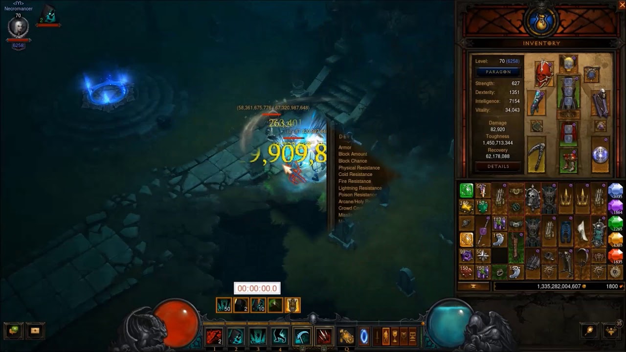 Diablo 3 Lancer Nec - Shouders/Amulet stacks and CoE rotation - YouTube