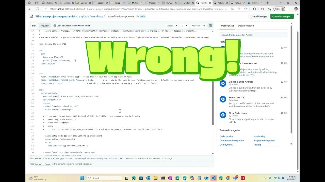 Deploying to an Azure Function Using Flex Consumption with GitHub Actions & Codespaces - YouTube