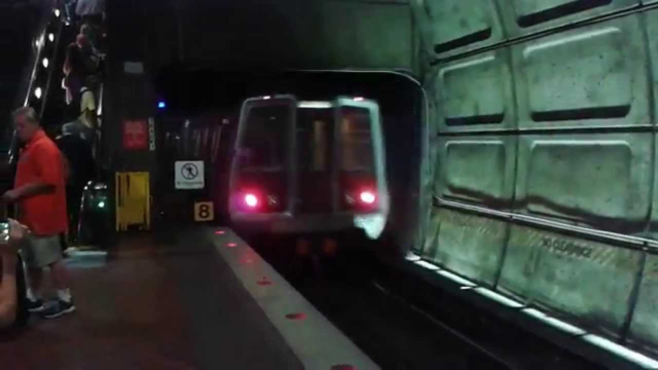 WMATA: Red Line to Silver Spring leaving Union Station - YouTube