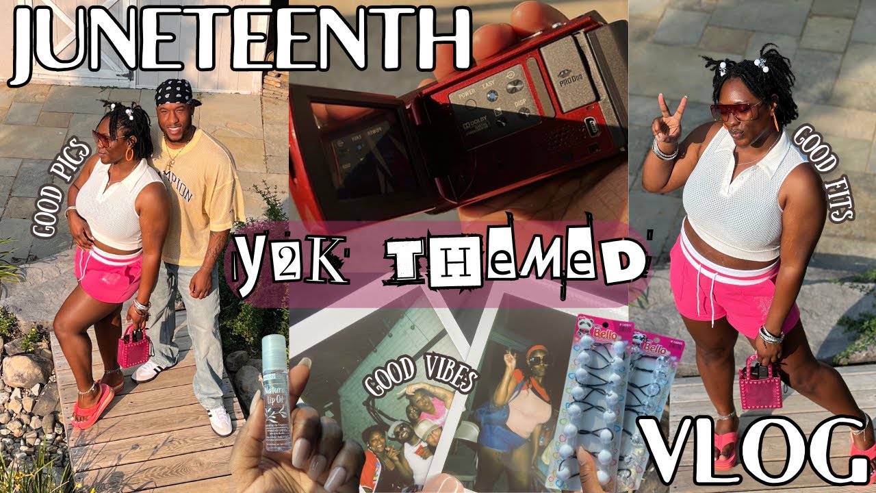 JUNETEENTH VLOG: Y2K THEMED BBQ | VINTAGE CAMCORDER FOOTAGE | MINI VENT ...