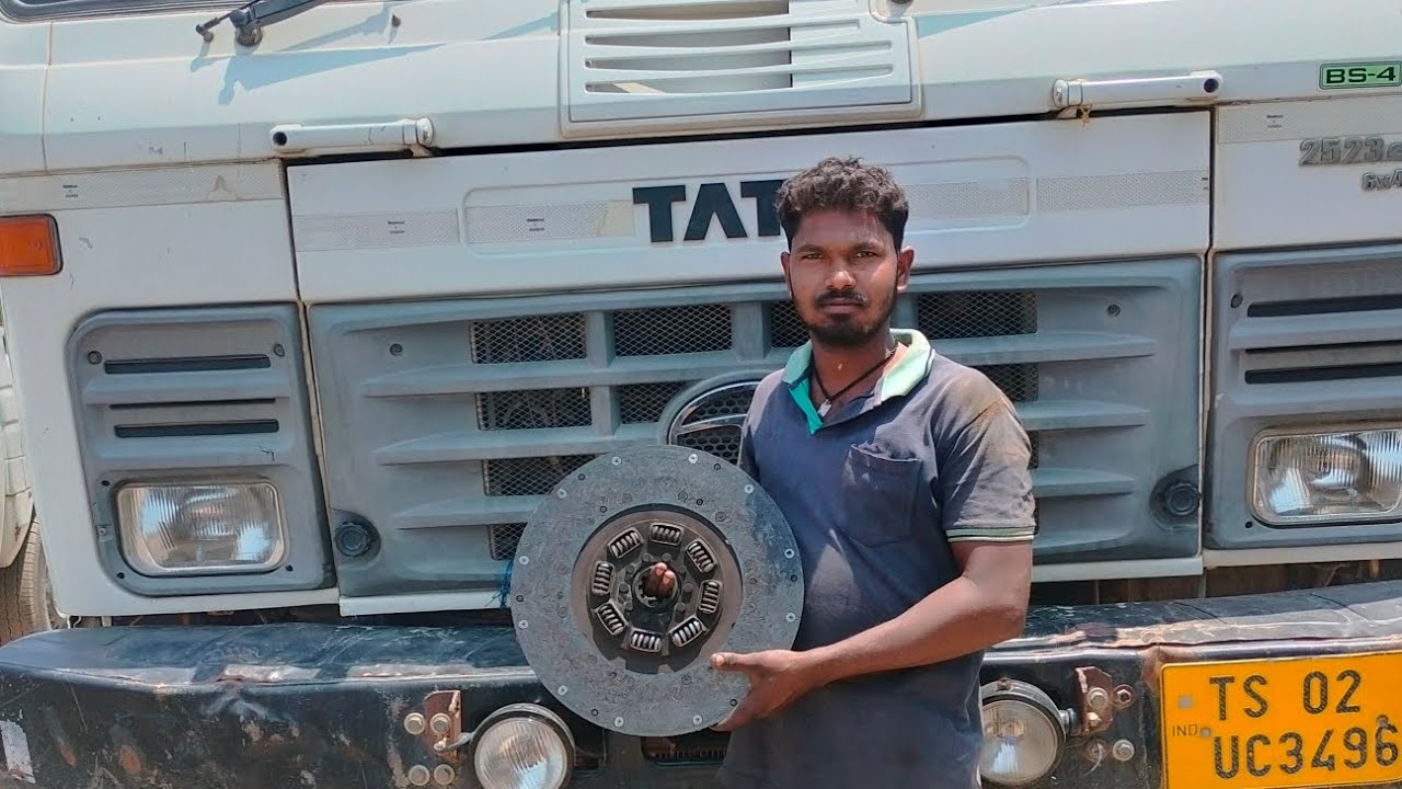 how to tata tipper bs 4 clutch plate and spinger pleat and fry wheel ...