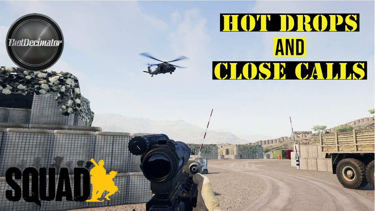 SQUAD 1.0 || HELICOPTER || HOT DROPS || CLOSE CALLS || 50V50 - YouTube