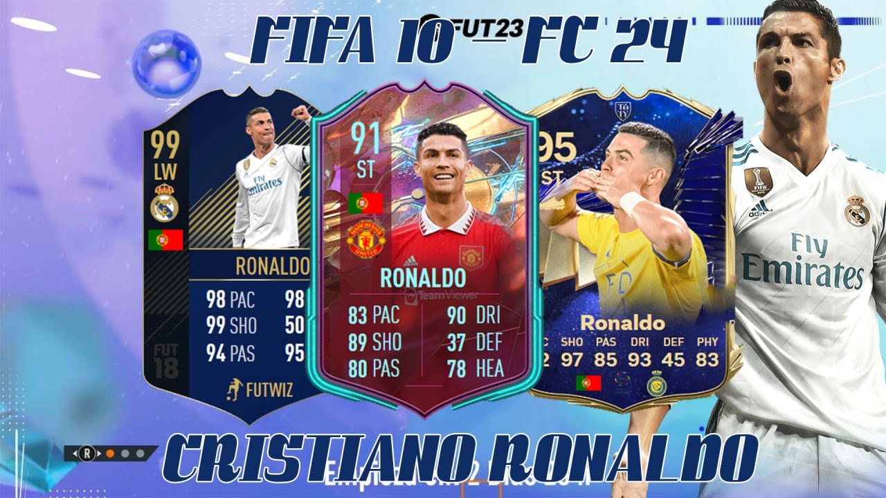 All cards Cristiano Ronaldo ultimate team FiFA 2010 - FC 2024 - YouTube