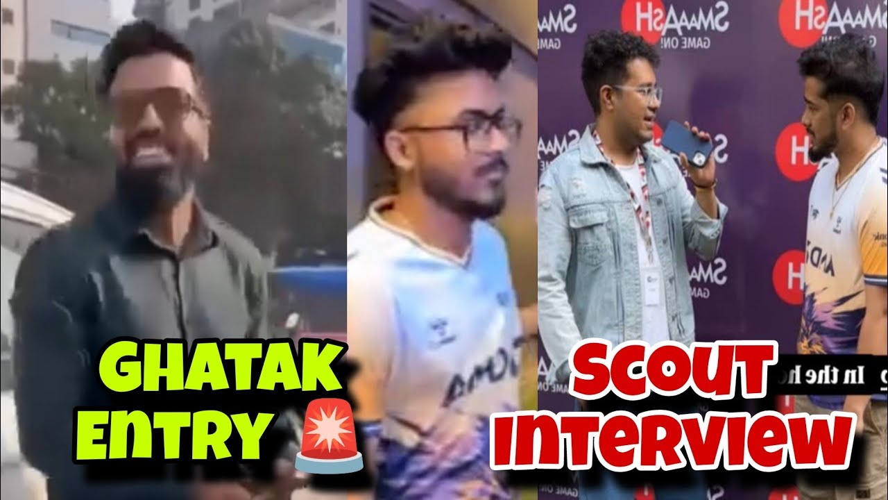 Ghatak Entry In Scout Meet-up 🔥 Scout Interview 😱 TX boys Entry ⛔ - YouTube