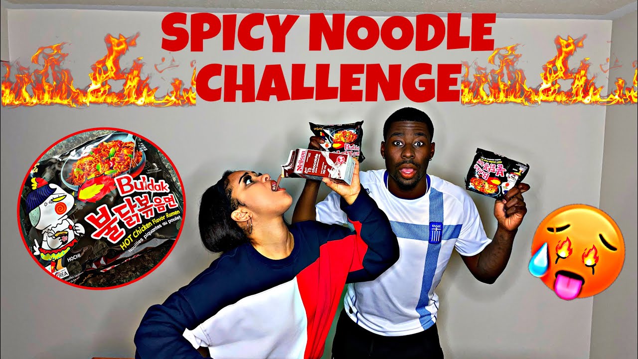 EXTREME SPICY NOODLE CHALLENGE *HOTTEST KOREAN FIRE NOODLES🔥* 불닭 볶음면 도전 ...