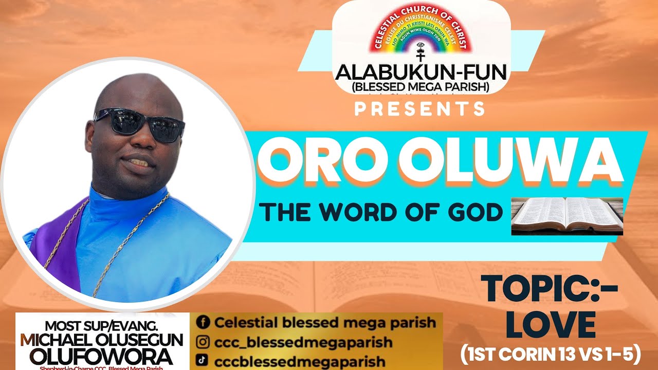 ORO OLUWA(THE WORD OF GOD)" on Wise FM 87.9 with M.S.E. MICHAEL ...