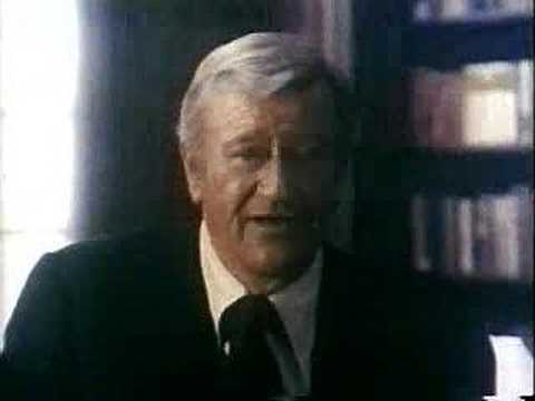 John Wayne in Classic commercial for the Cancer Society - YouTube